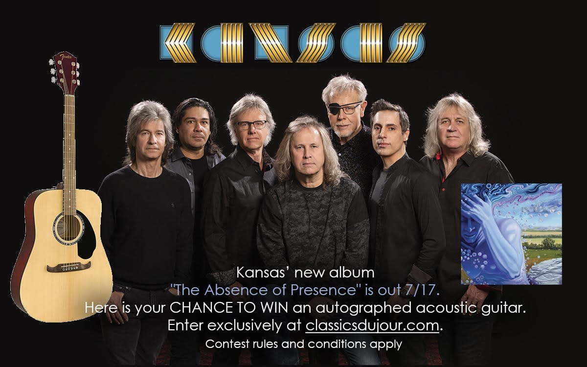 Enter for your chance to win an acoustic guitar, autographed by Kansas ...