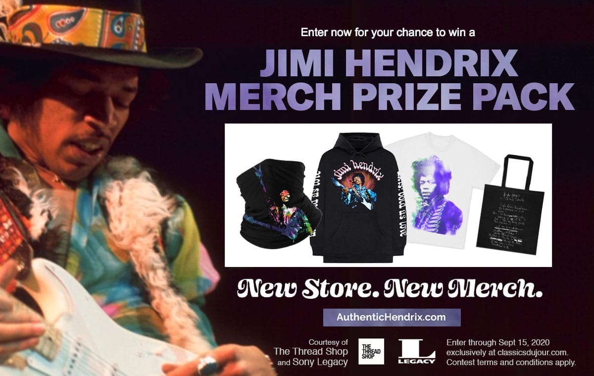 Enter for your chance to win an Official Jimi Hendrix Store Merch Prize ...